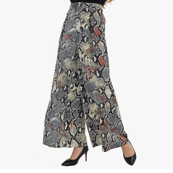 Pants & Jumpsuits | Snake Print Very Wideleg Pants Xl Short | Poshmark